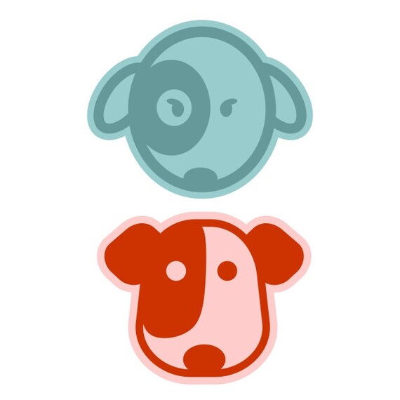 Cute Puppy Face Cuttable Design PNG DXF SVG & Eps File for | Etsy