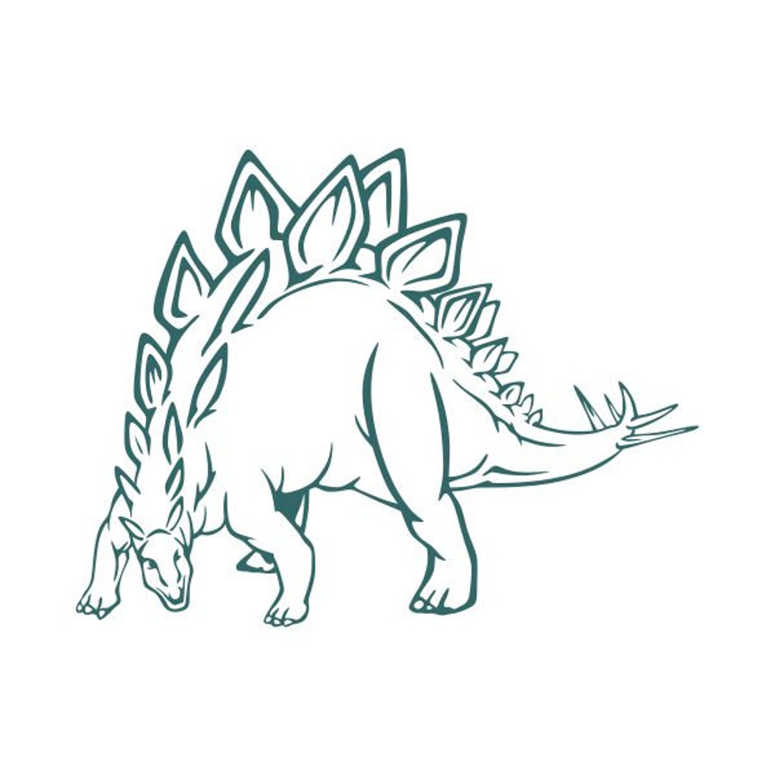 Stegosaurus Dinosaur Cuttable Design PNG DXF SVG & Eps File - Etsy