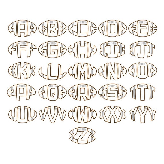 Oval Monogram Font