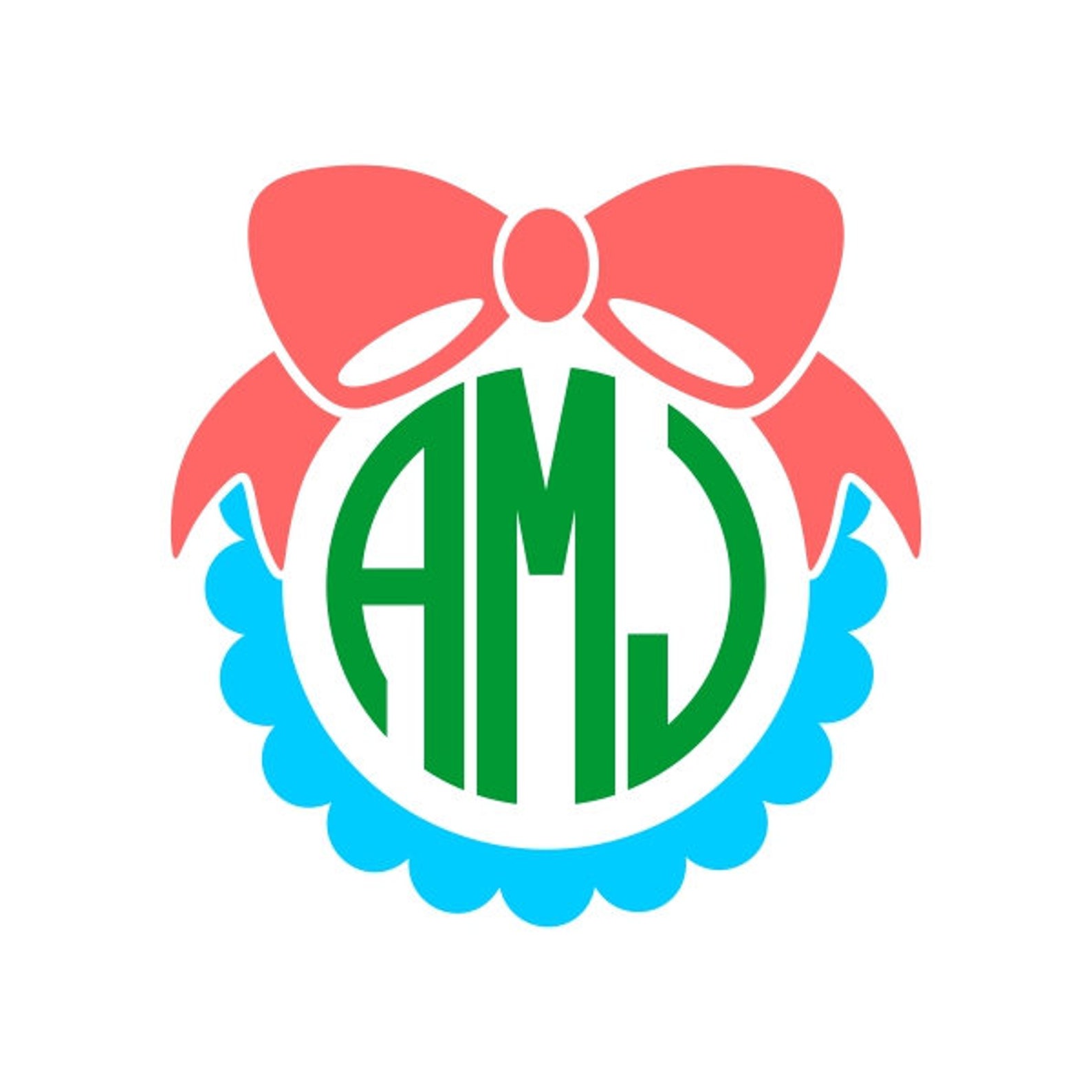 Scallop Frame Cuttable Design PNG DXF SVG & eps File for | Etsy