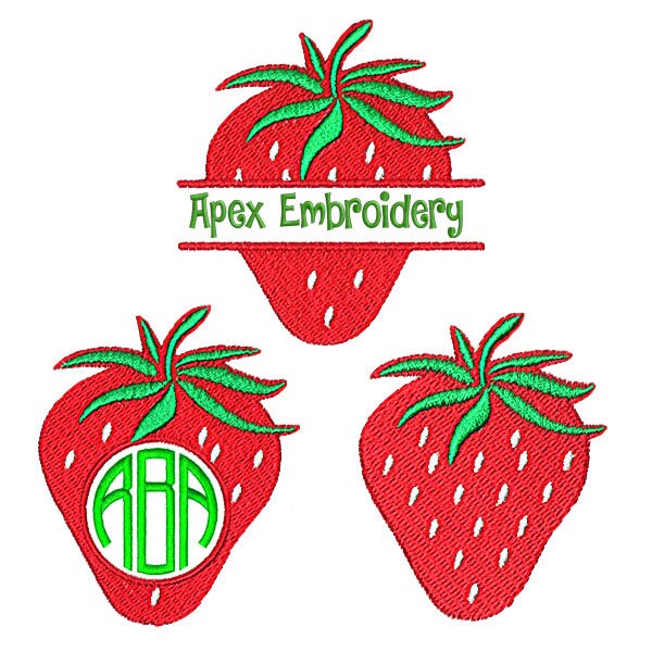 Strawberry Machine Embroidery Designs - Etsy