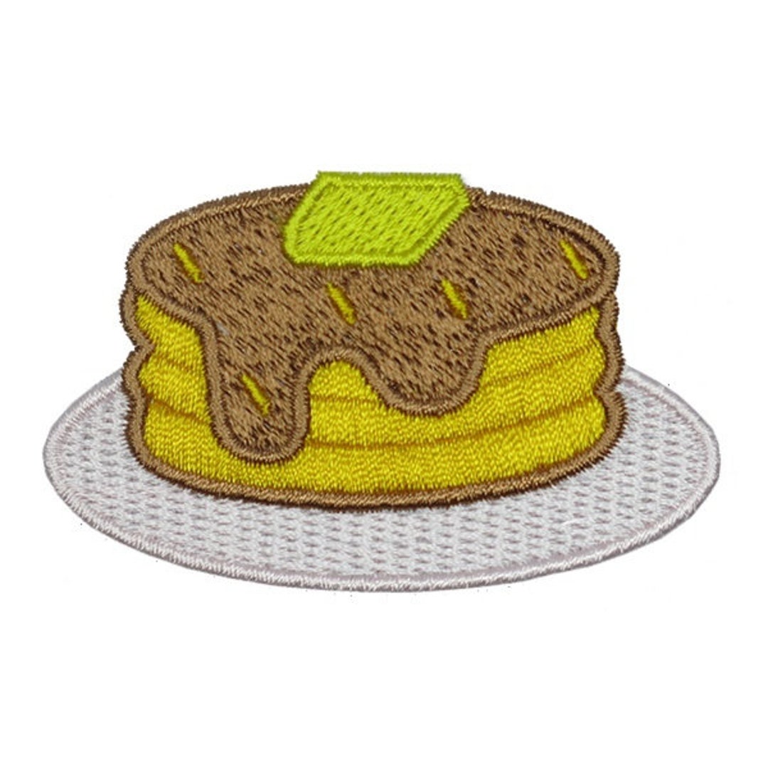 Pancakes Embroidery Design Instant Download - Etsy