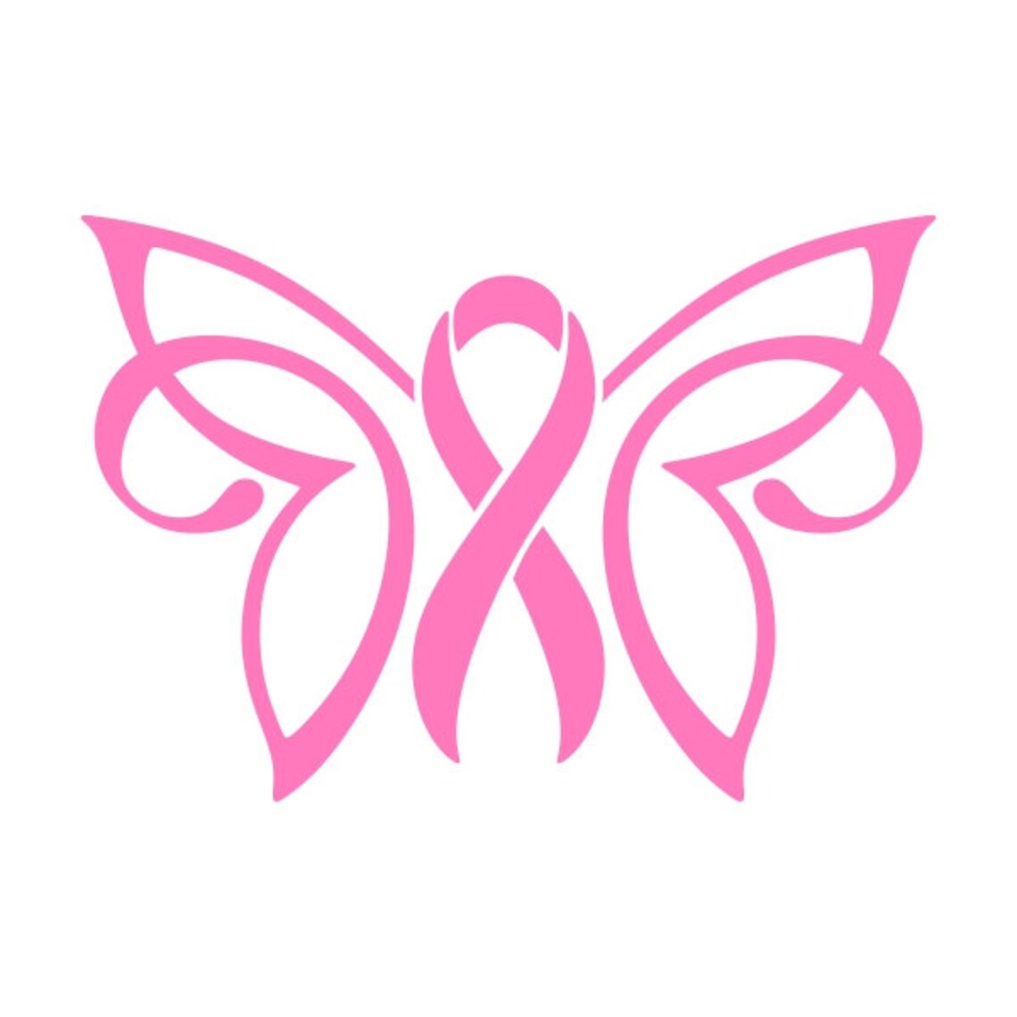 Pink Ribbon Cuttable Design PNG DXF SVG & Eps File for | Etsy