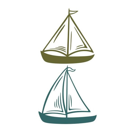 Barco velero cuttable diseño PNG DXF SVG & eps Archivo para - Etsy España