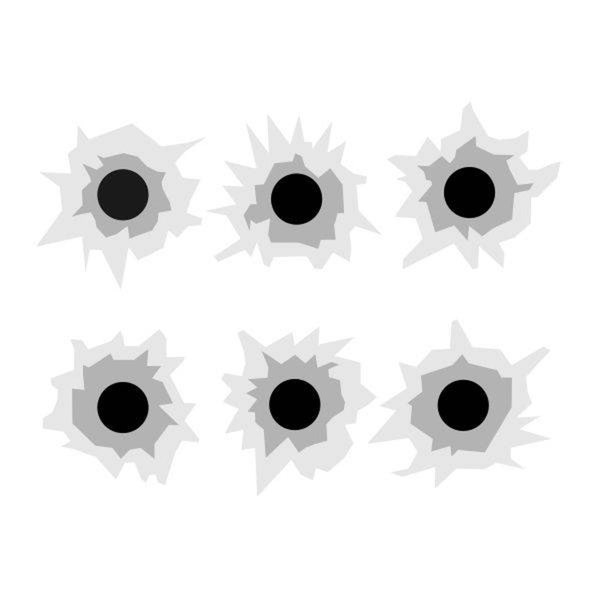 Bullet Hole Decal - Etsy UK