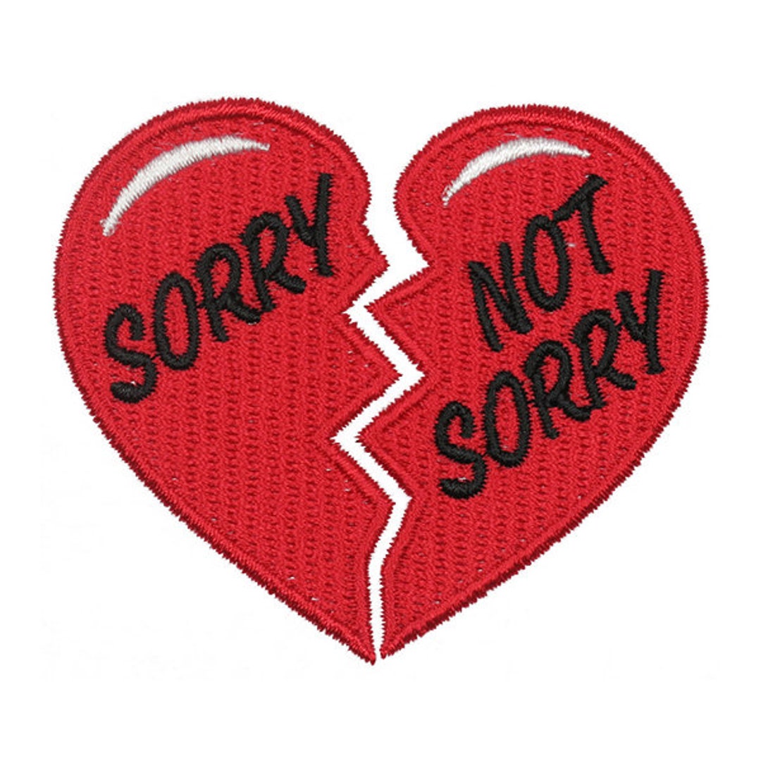 Sorry Not Sorry Embroidery Design Instant Download - Etsy