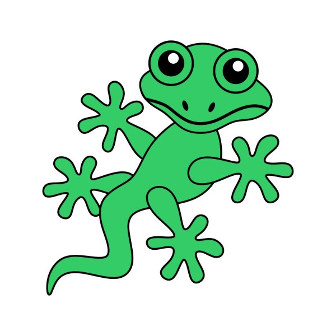 Cute Lizard Cuttable Design PNG DXF SVG & Eps File for - Etsy