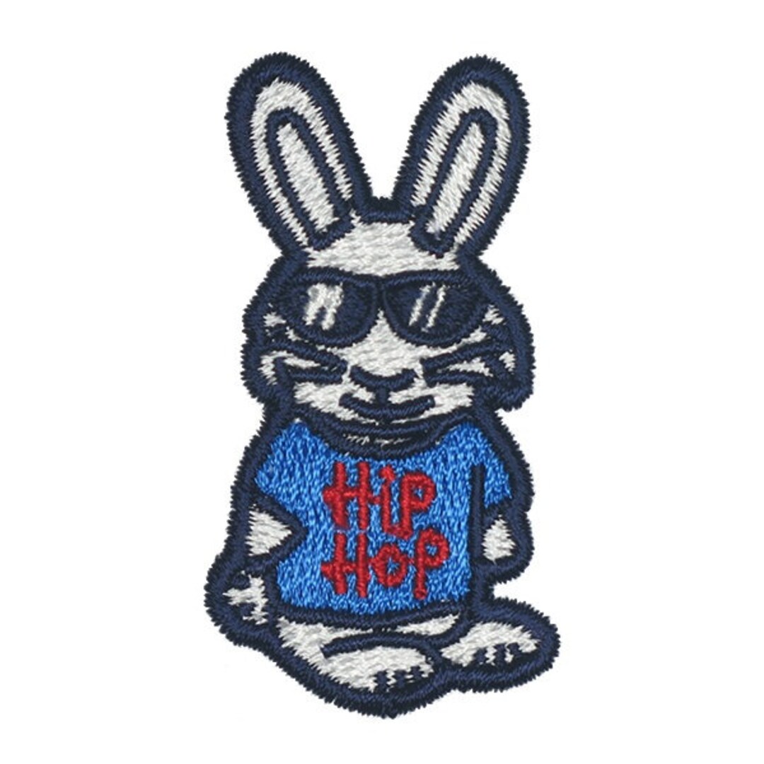 Hip Hop Bunny Embroidery Design Instant Download - Etsy