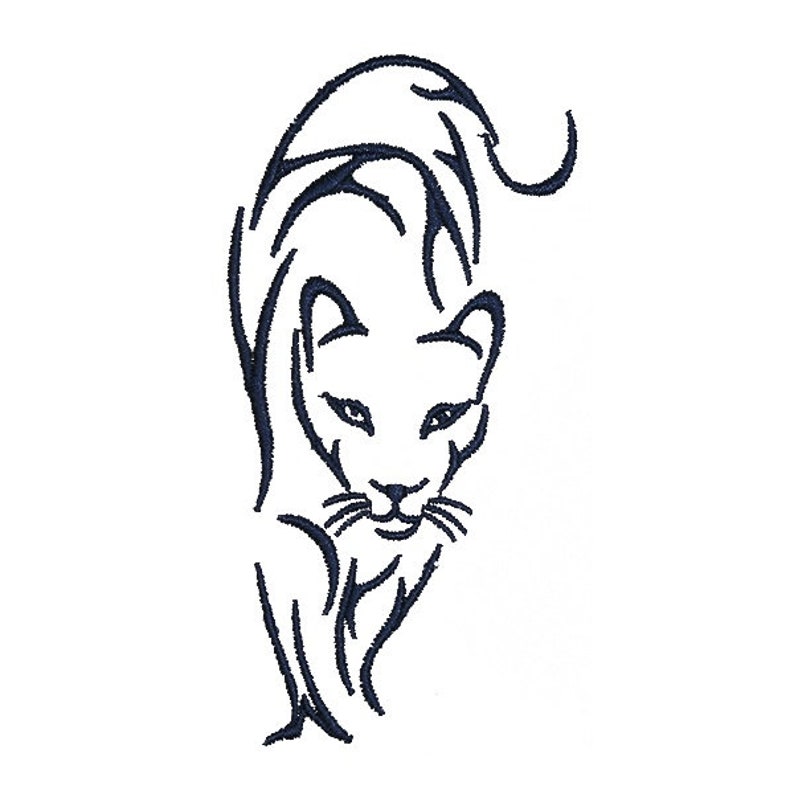 Panther Embroidery Design Instant Download - Etsy