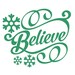 Believe Christmas Cuttable Design PNG DXF SVG & Eps File for Silhouette ...