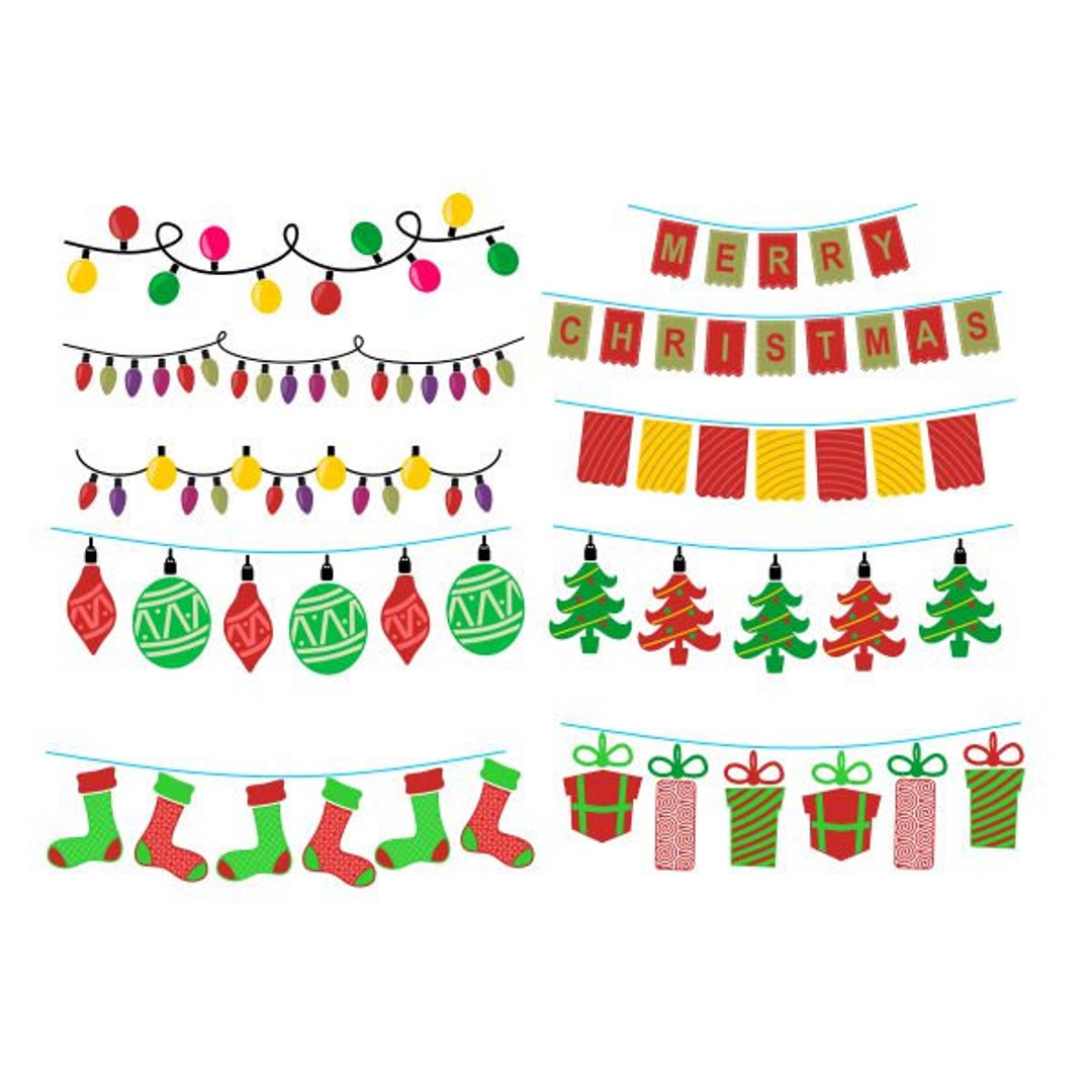 Christmas Banner Cuttable Design PNG DXF SVG & Eps File for Silhouette ...