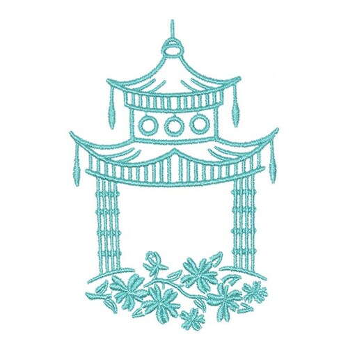 Pagoda Embroidery Frame Instant Download - Etsy