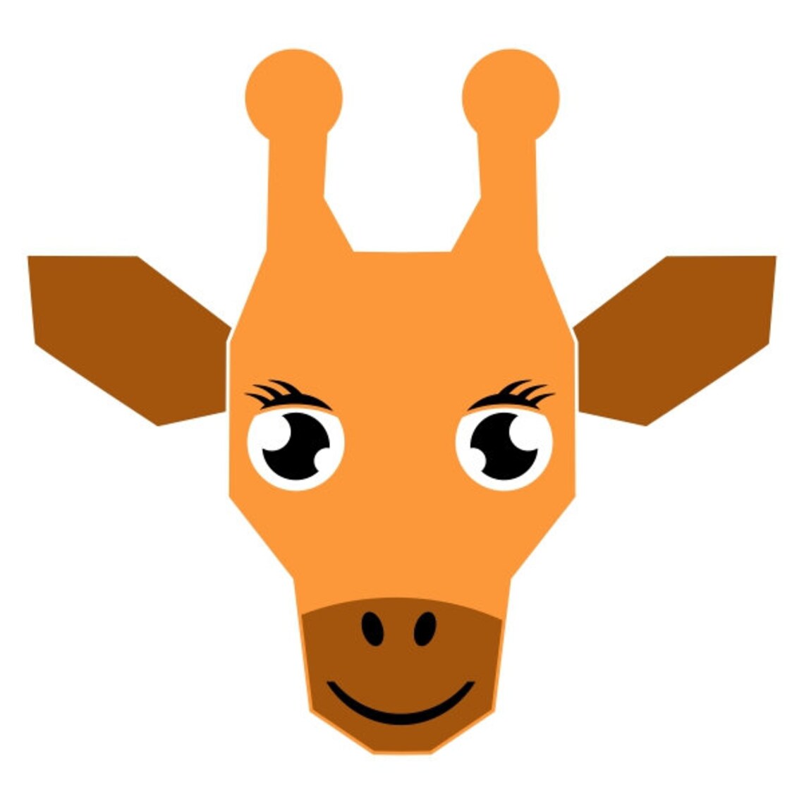 Giraffe Head Cuttable Design PNG DXF SVG & Eps File for - Etsy