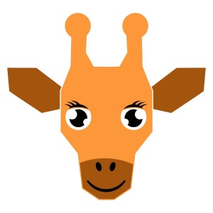 Giraffe Head Cuttable Design PNG DXF SVG & Eps File for Silhouette ...