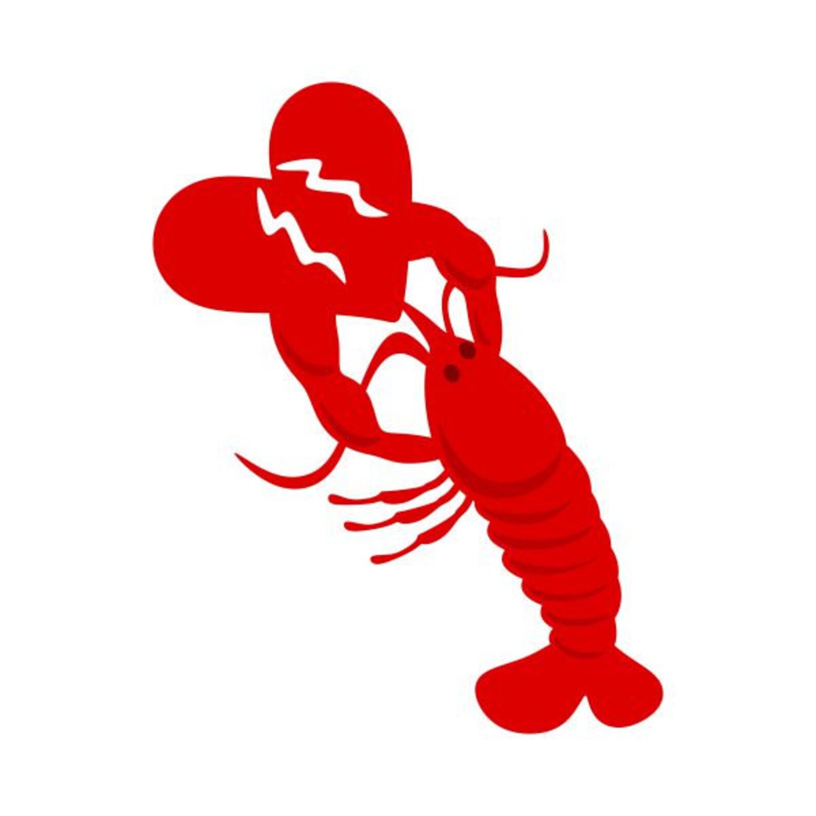Crawfish Lobster Heart Cuttable Design PNG DXF SVG & Eps File - Etsy