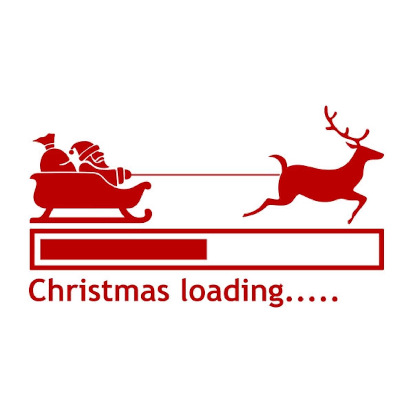 Christmas Loading Cuttable Design PNG DXF SVG & Eps File for | Etsy