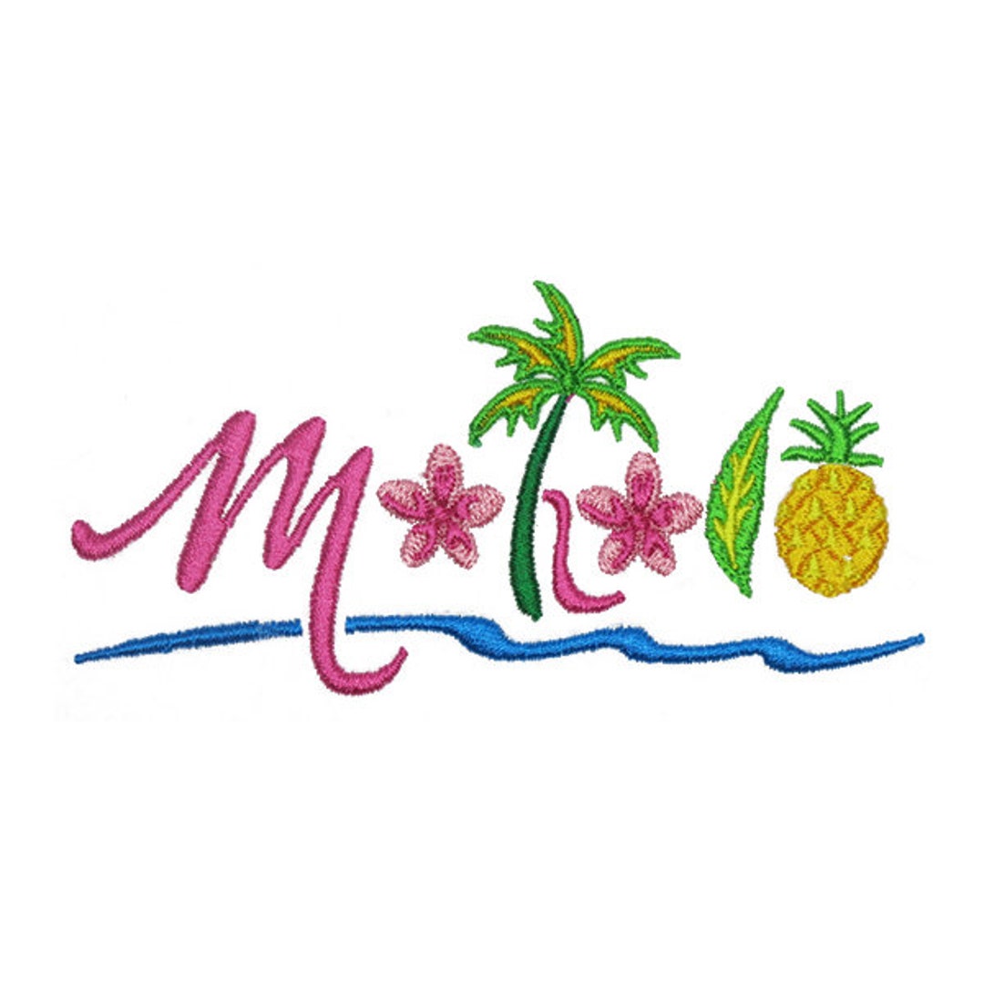 Mahalo Embroidery Design Instant Download - Etsy