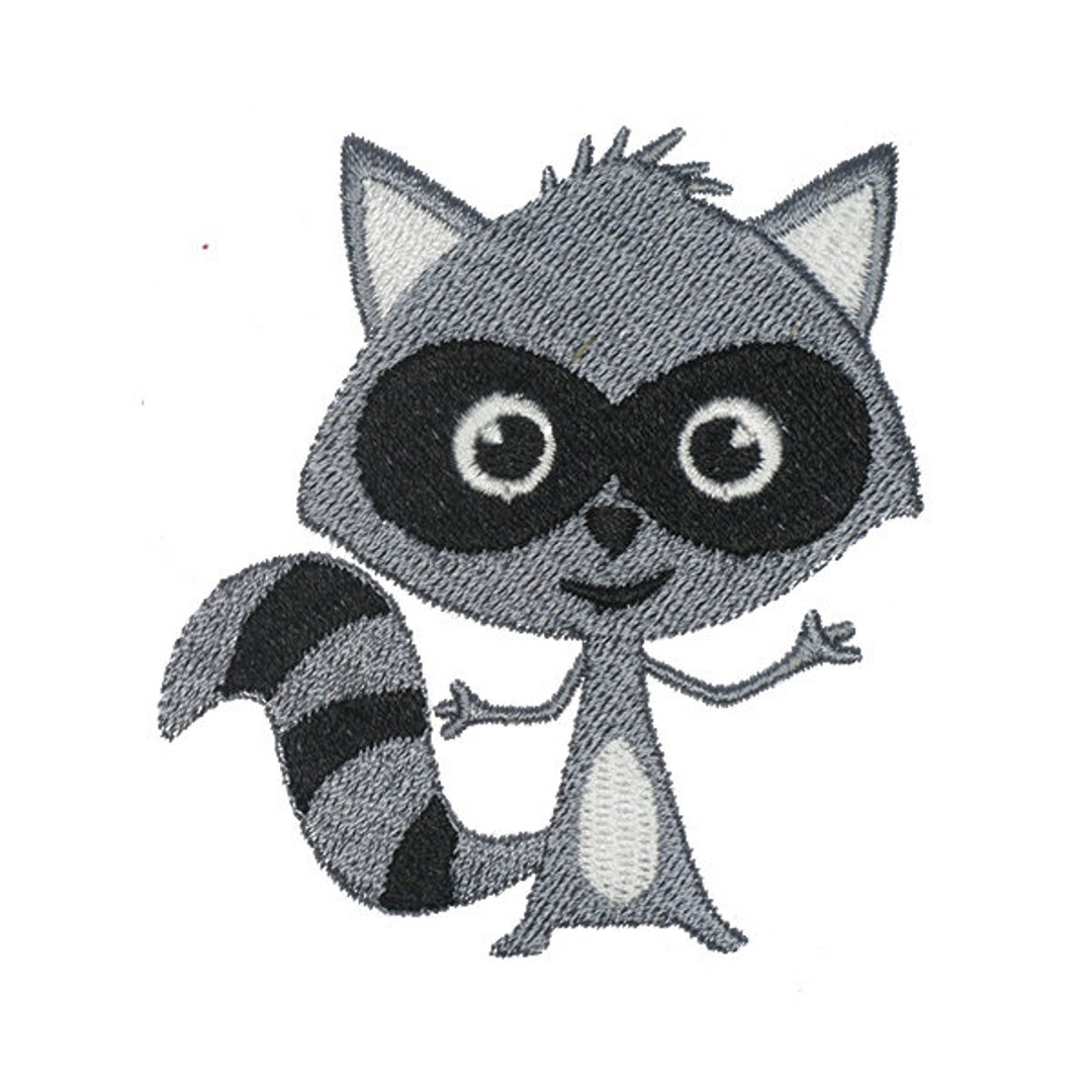 Raccoon Embroidery Design INSTANT DOWNLOAD - Etsy
