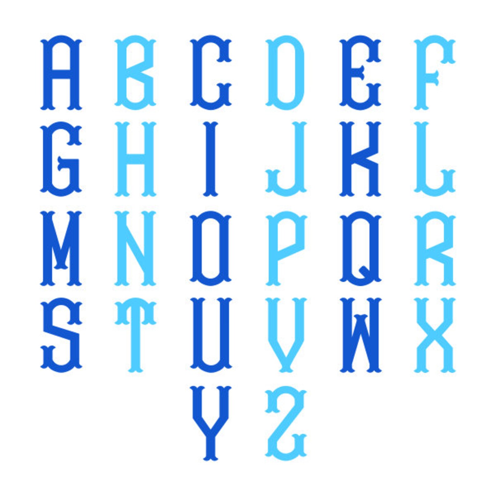 Dimples Monogram Truetype Font Keyboard Typeable OTF TTF - Etsy