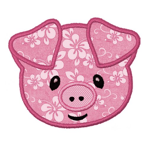 Cute Little Pig Machine Embroidery Design. 3 Sizes. Instant - Etsy