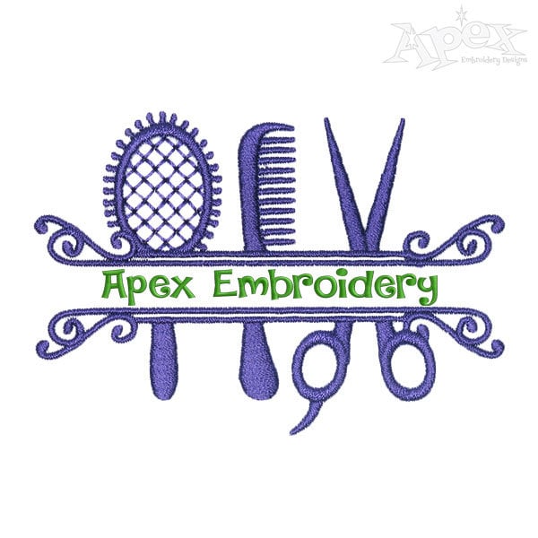 Hair Stylist Embroidery Design - Etsy