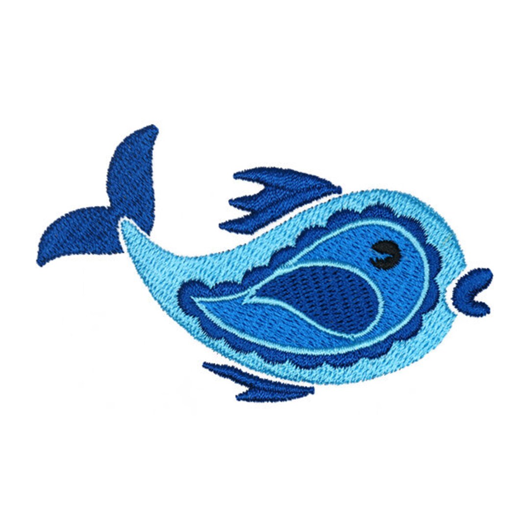 Paisley Fish Embroidery Design Instant Download - Etsy