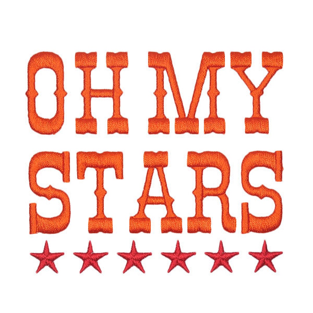 Oh My Stars Embroidery Design Instant Download - Etsy