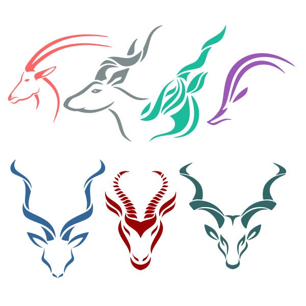 Antelope Deer Cuttable Design PNG DXF SVG & eps File for | Etsy