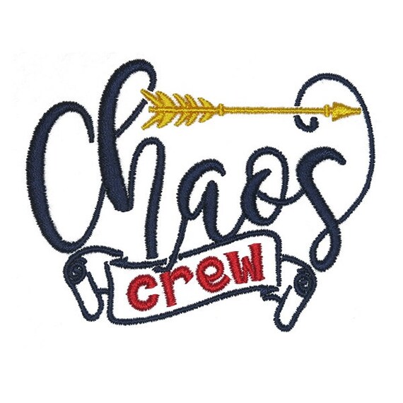 Chaos Crew Embroidery Design Instant Download - Etsy