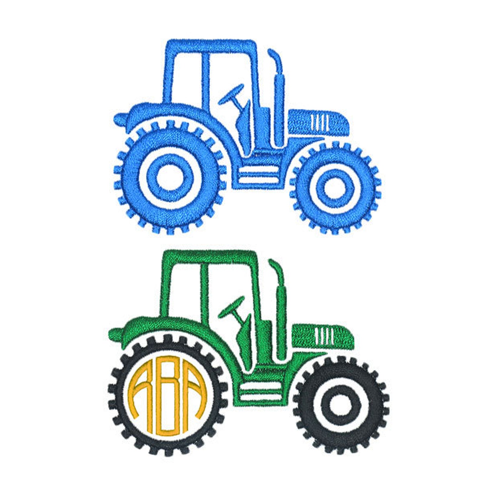 Tractor Embroidery Frames and Design INSTANT DOWNLOAD - Etsy