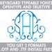 Victoria Monogram Truetype Font Keyboard Typeable OTF TTF - Etsy
