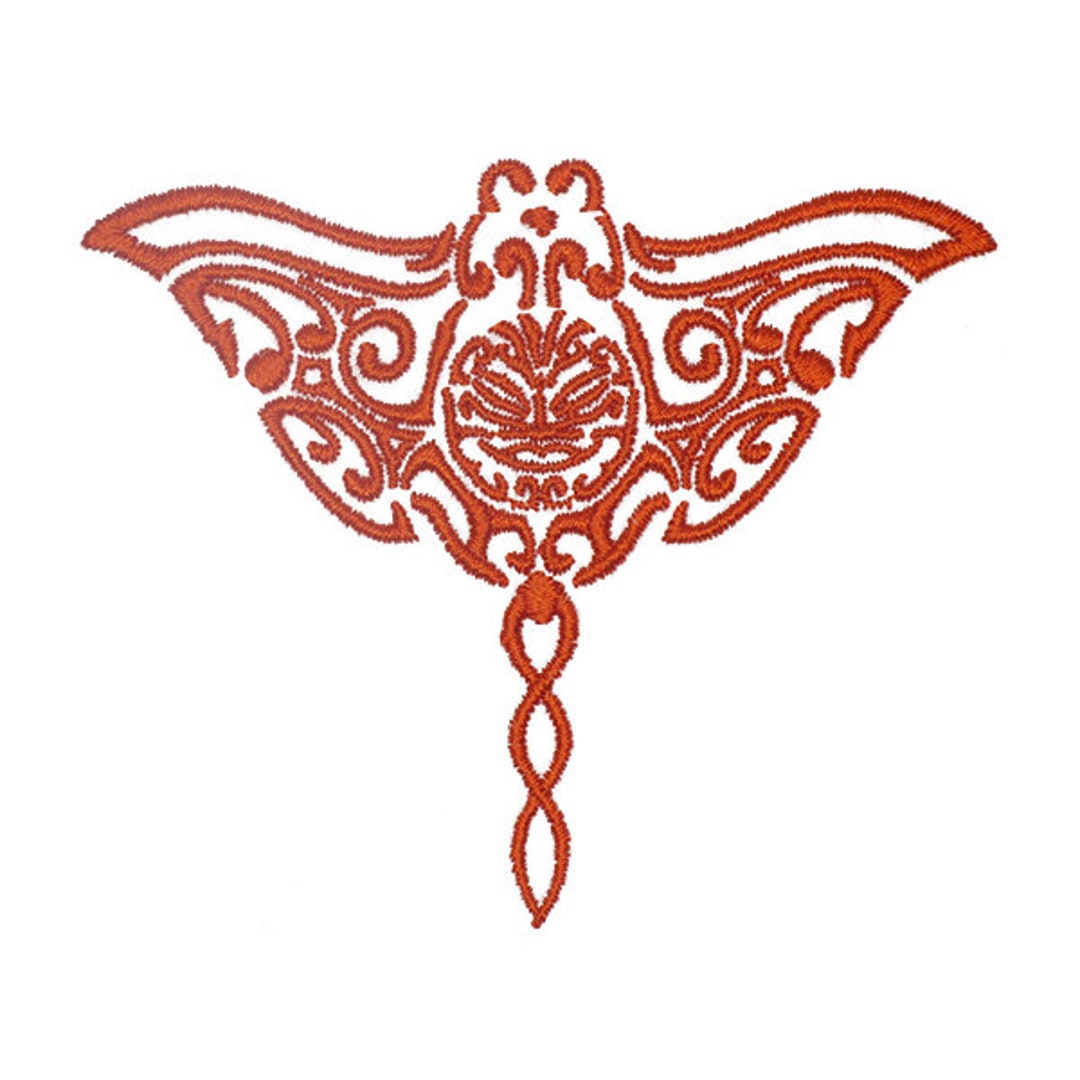Stingray Art Embroidery Design Instant Download - Etsy