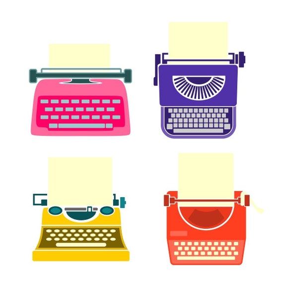 Typewriter Packcuttable Design PNG DXF SVG & Eps File for - Etsy