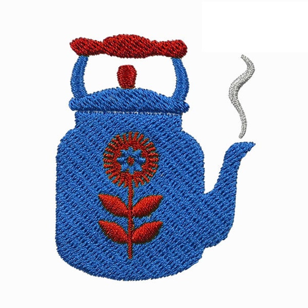 Flower Teapot Embroidery Design - Instant Download - Etsy
