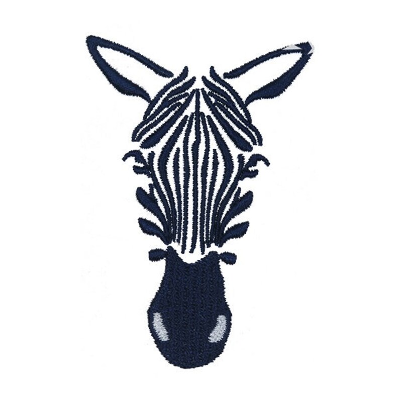 Zebra Head Embroidery Design Instant Download - Etsy