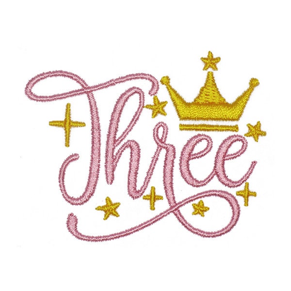 Crown Number Embroidery Design INSTANT DOWNLOAD | Etsy