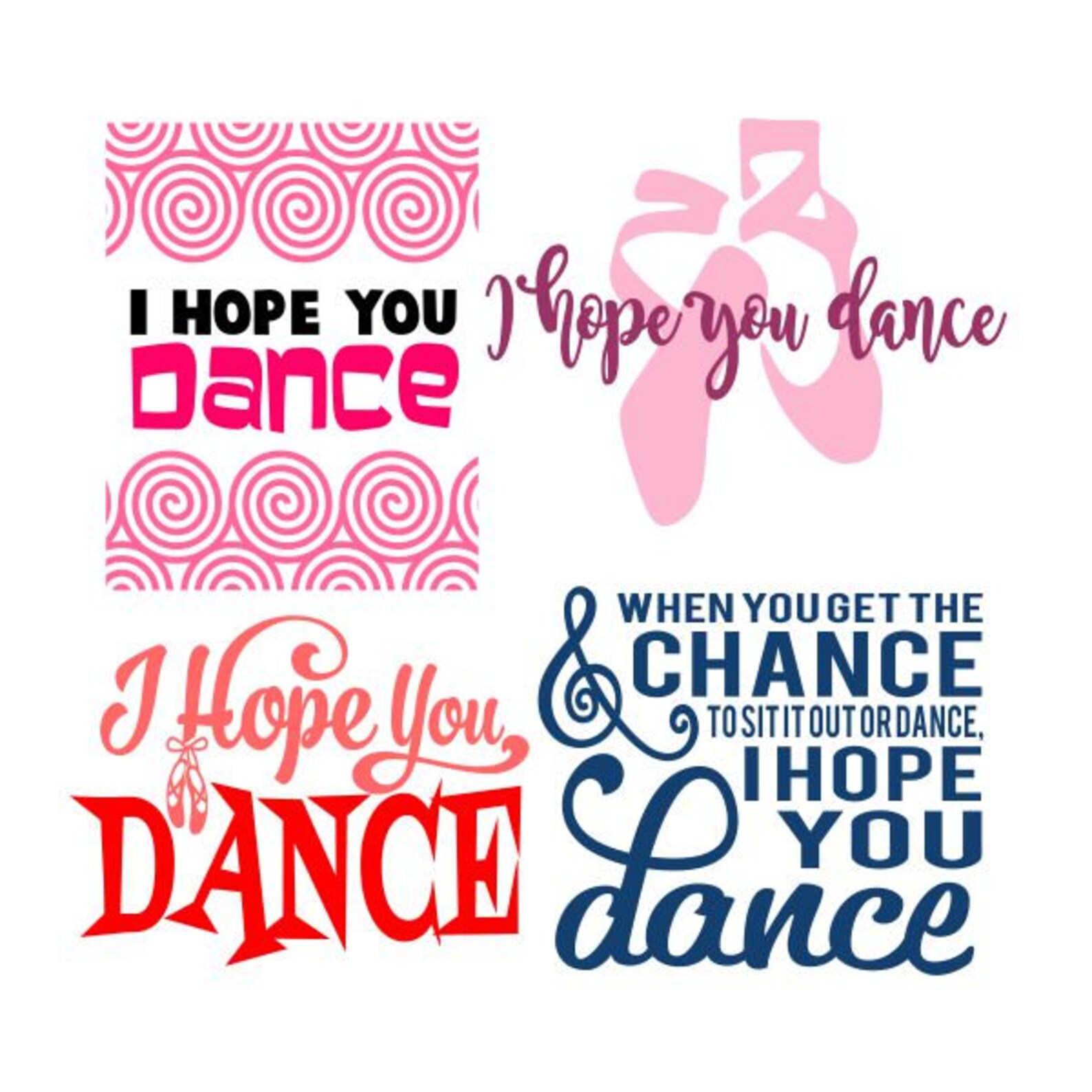 I Hope You Dance Cuttable Design PNG DXF SVG & Eps File for - Etsy