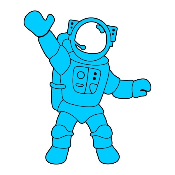 Astronaut Cuttable Design PNG DXF SVG & Eps File for - Etsy
