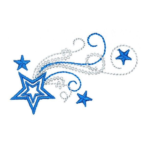 Swirly Stars Embroidery Design Instant Download - Etsy