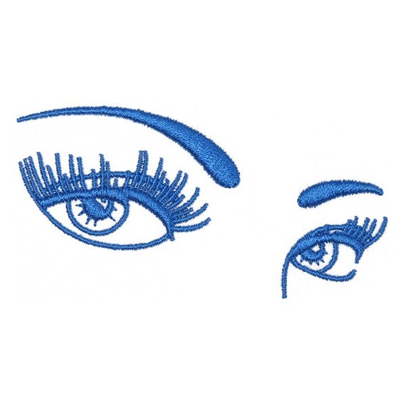 Woman's Eyes Embroidery Design Instant Download | Etsy