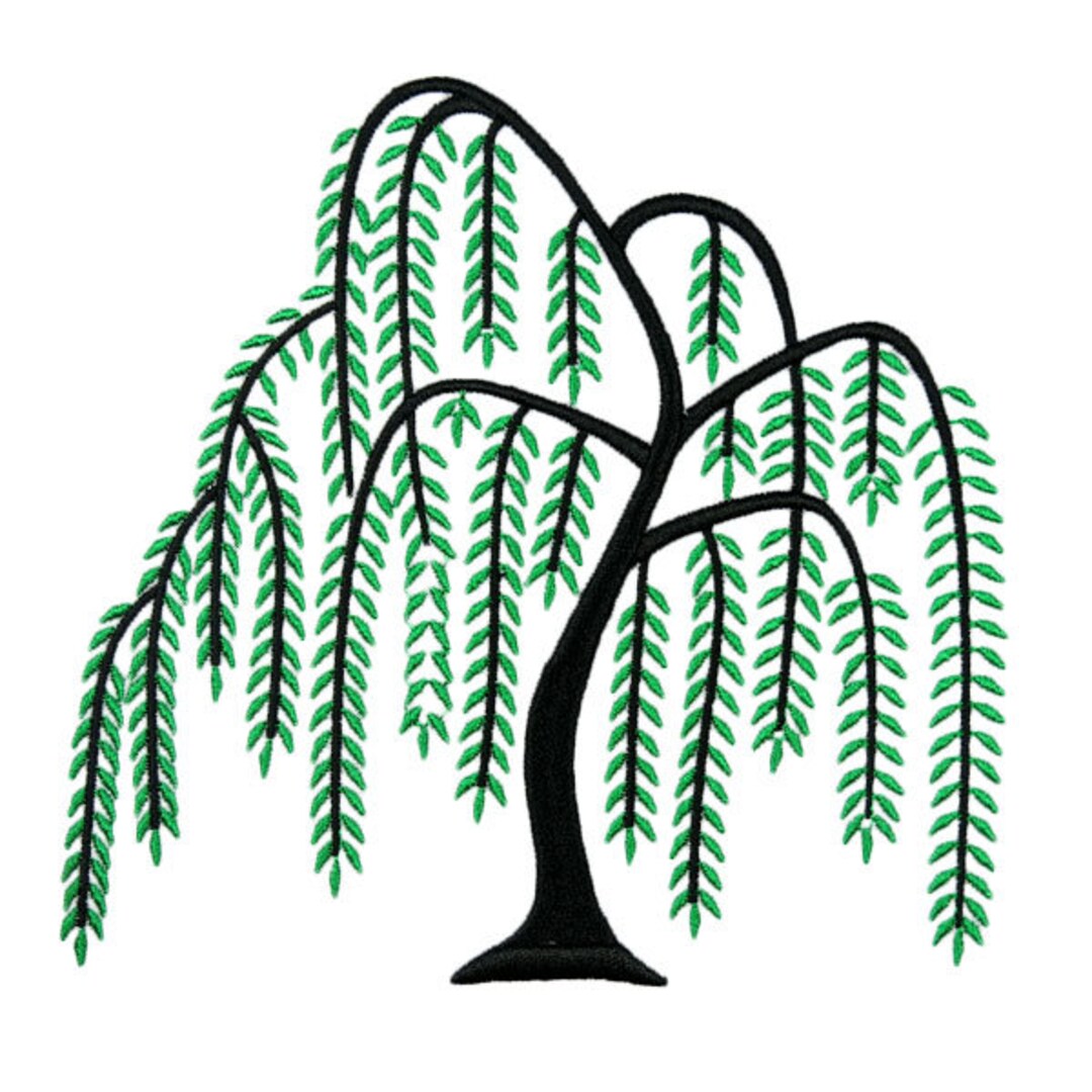 Willow Tree Embroidery Design Instant Download - Etsy
