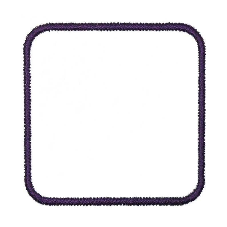 Rounded Square Embroidery Design Instant Download - Etsy