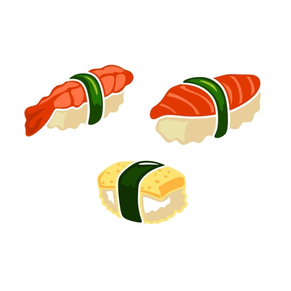 Sushi Pack Cuttable Design PNG DXF SVG & Eps File for - Etsy