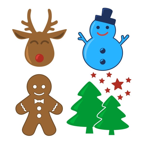 Christmas Pack Cuttable Design PNG DXF SVG & eps File for | Etsy