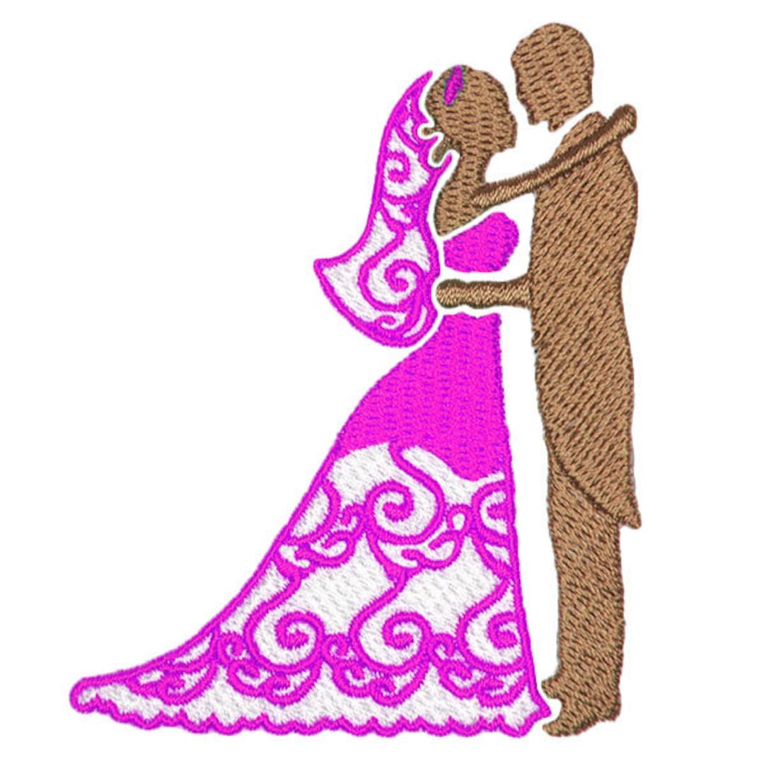 Wedding Couple Embroidery Design Instant Download - Etsy