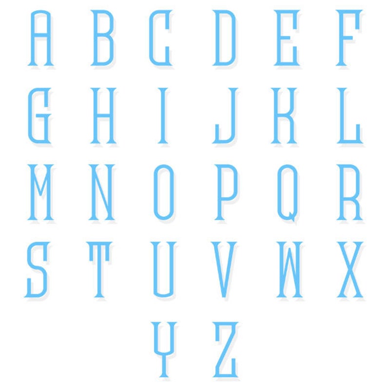 Vienna Monogram Truetype Font Keyboard Typeable OTF TTF | Etsy