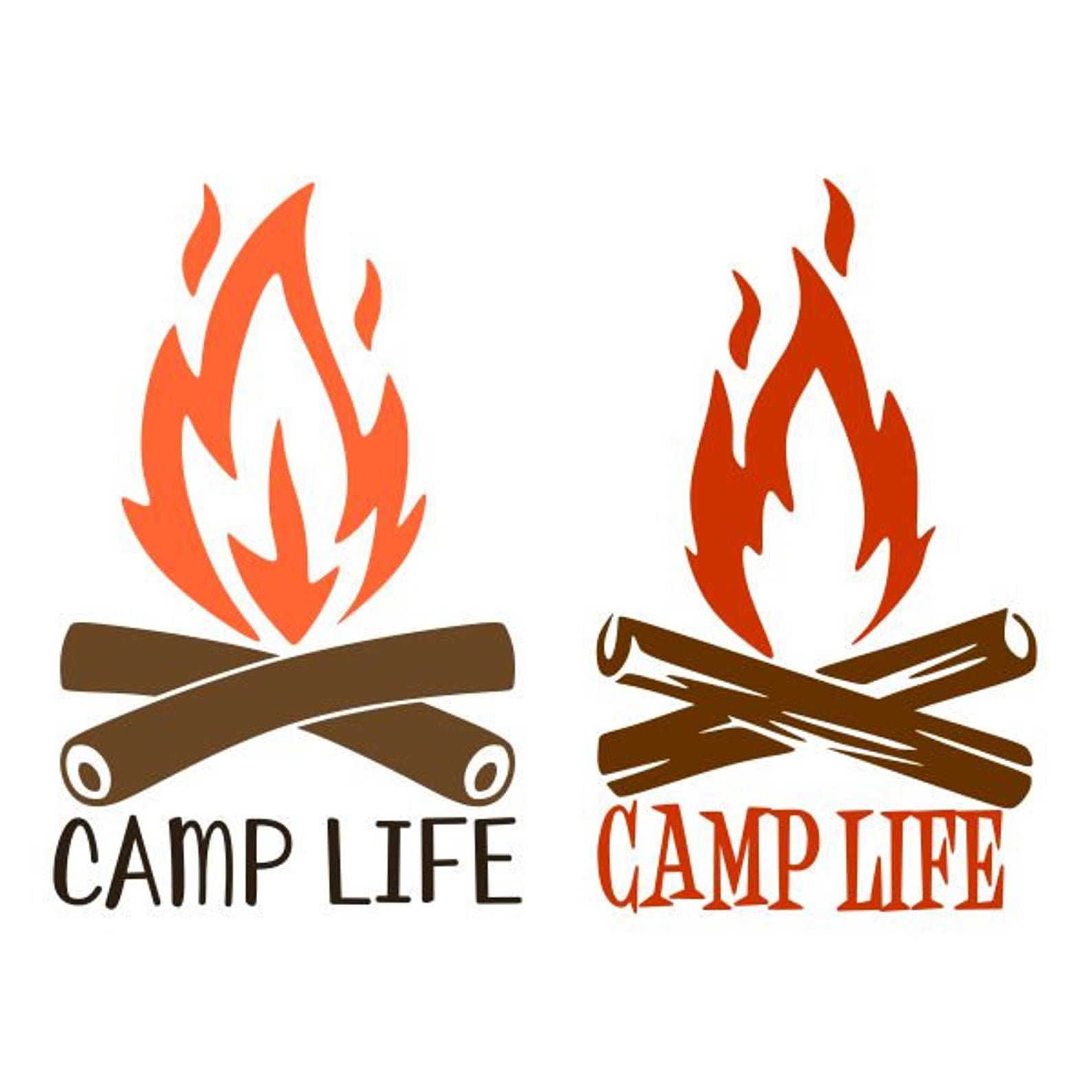 Camping Camp Life Cuttable Design PNG DXF SVG & Eps File for | Etsy