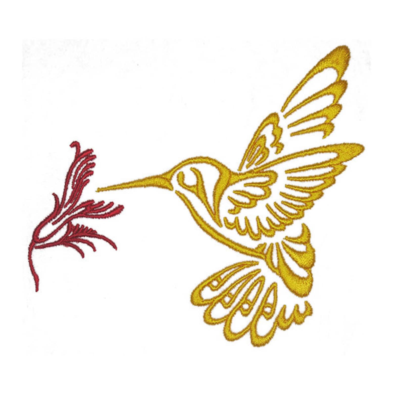 Hummingbird Embroidery Design Instant Download - Etsy