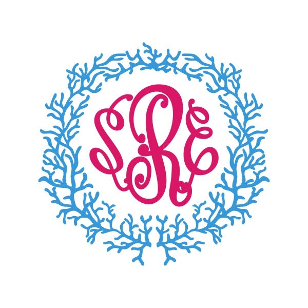 Coral Frame Cuttable Design PNG DXF SVG & Eps File for - Etsy