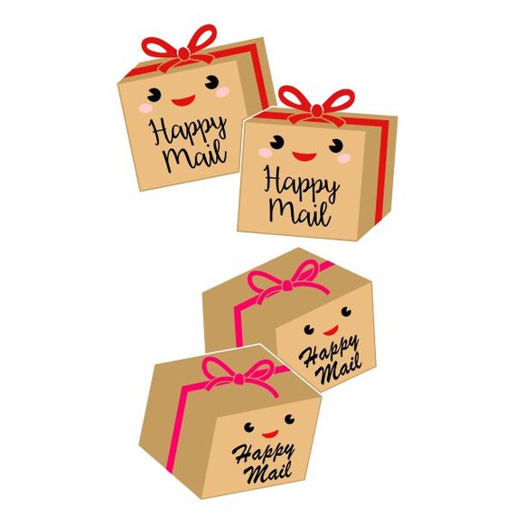 Happy Mail Cuttable Design PNG DXF SVG & Eps File for | Etsy